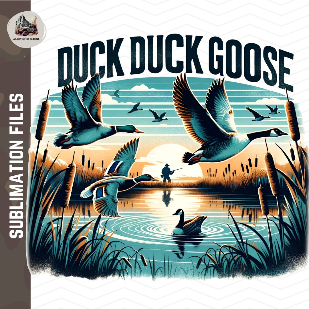 Duck Duck Goose PNG | Duck Hunter Sublimation PNG | Mallard Duck ...