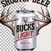 Shootin Deer Slammin Beer PNG: Hunting Sublimation Design (digital ...