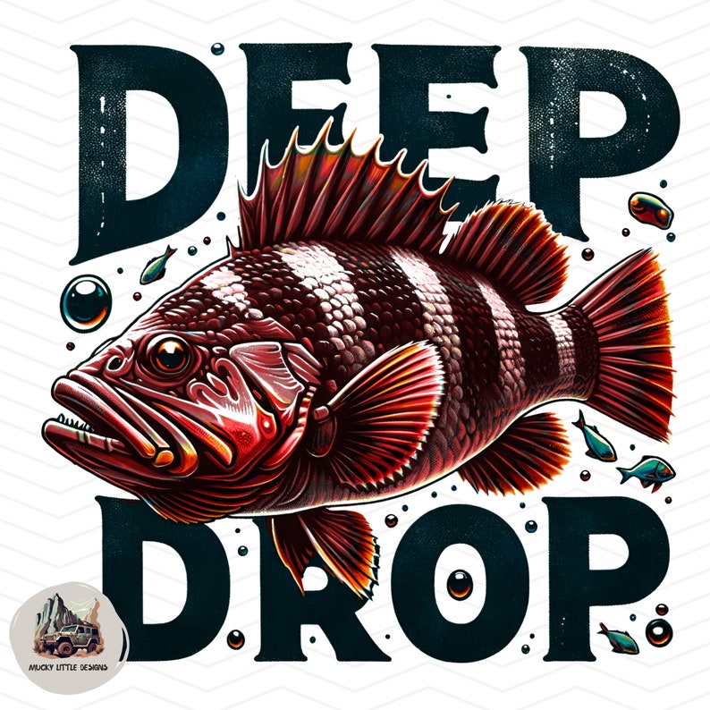 Deep Drop PNG Rockfish Png Red Fish Png Sublimation Design - Etsy