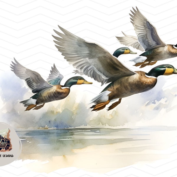 Flying Ducks Stencil - Etsy UK