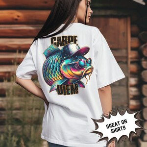 Carp Fishing Png Common Carp Sublimation Design Neon Carp Shirt ...