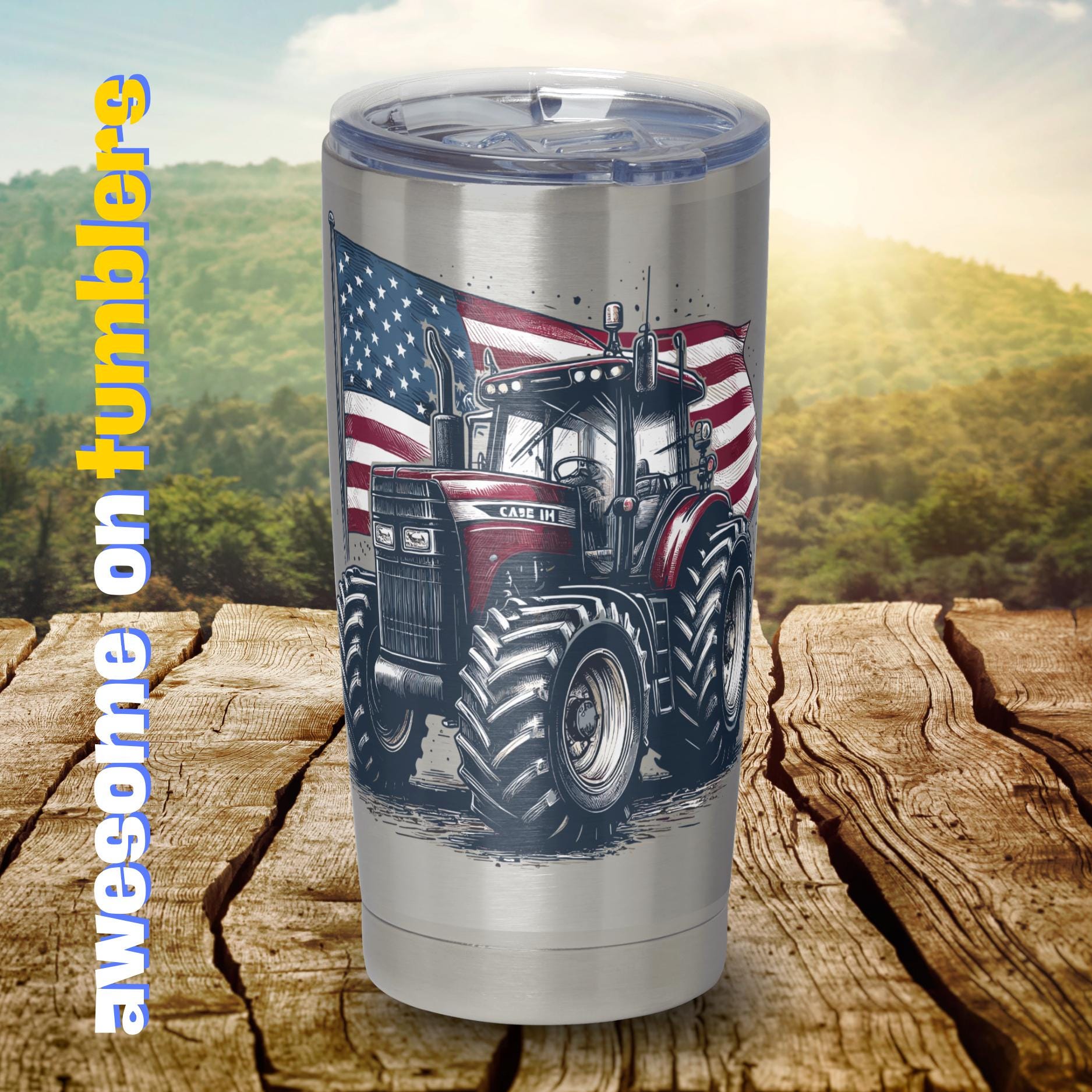 Patriotic Tractor PNG: Vintage Farming Shirt Design (digital Download ...