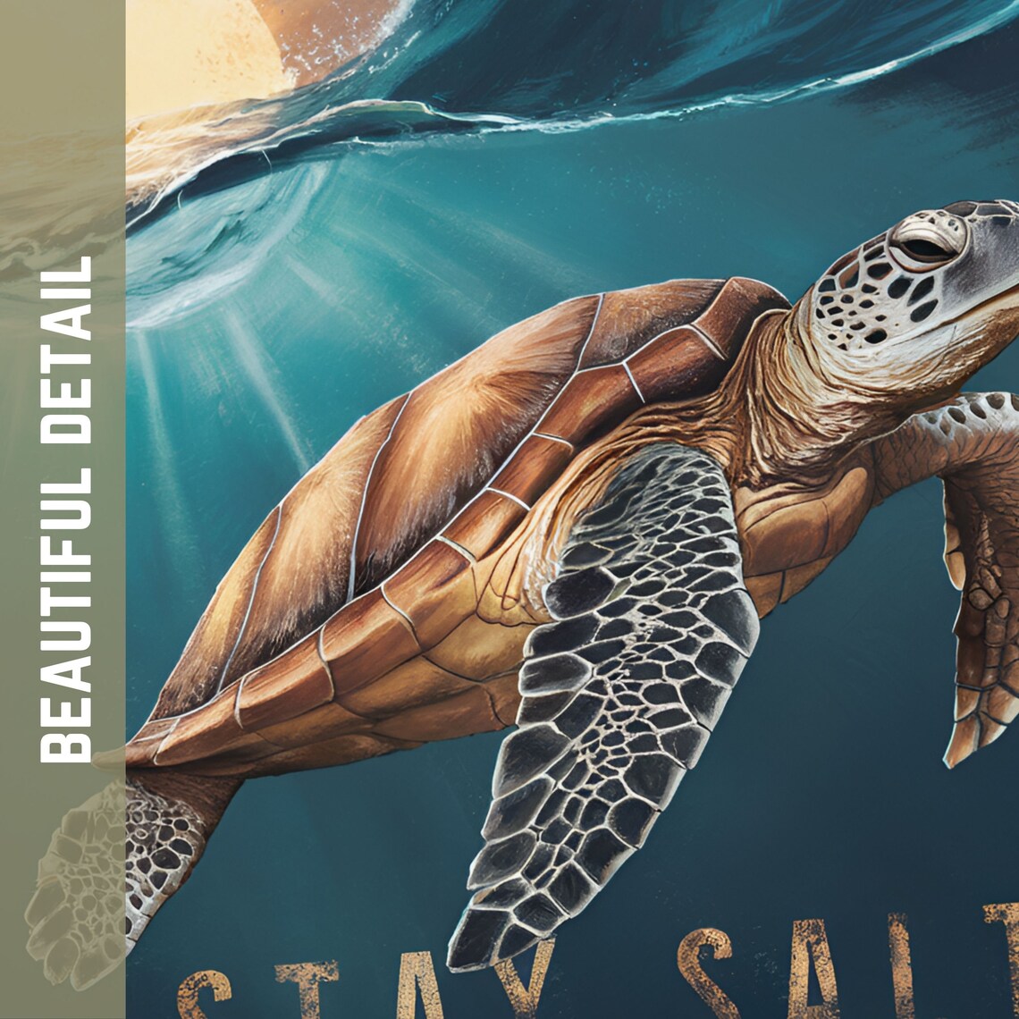 Stay Salty Turtle PNG: Christian Beach Design (digital Download) - Etsy
