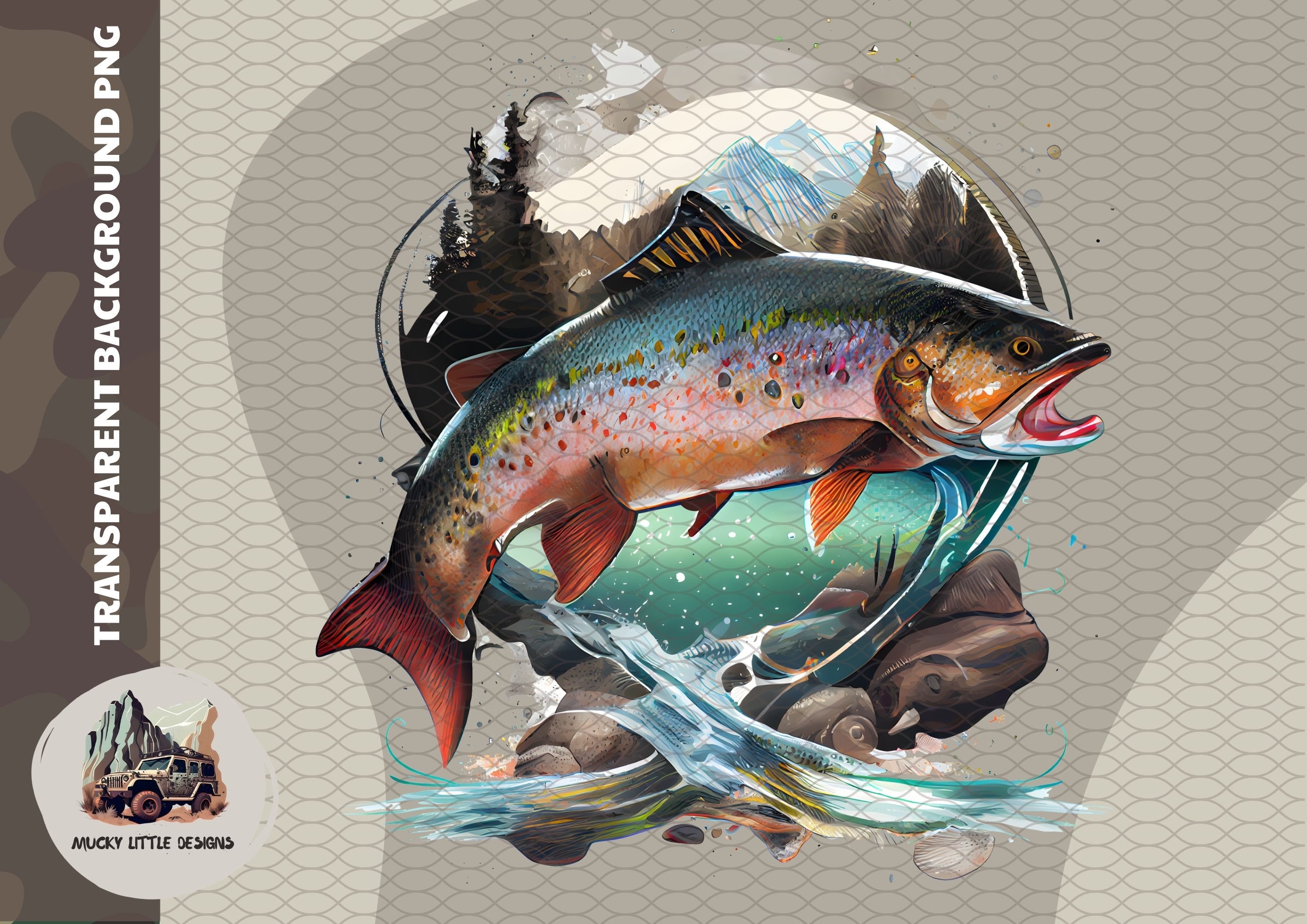 Rainbow Trout Fish Jumping