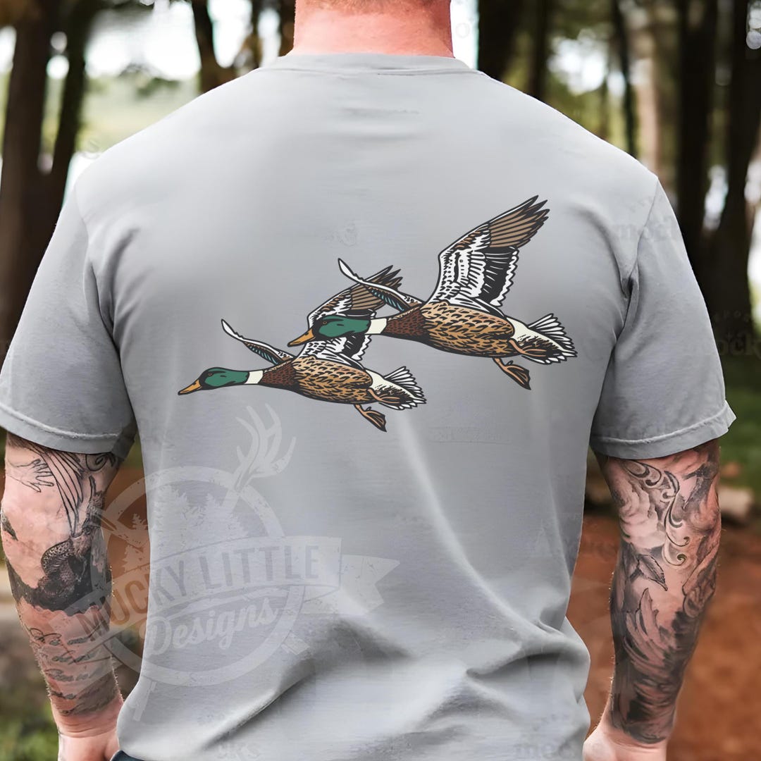 Mallards in Flight PNG: Duck Hunt Sublimation Design (digital Download ...