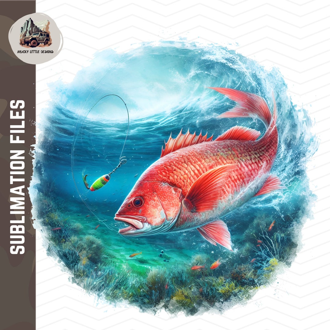 Red Snapper Png Red Fish Png Sublimation Design Transparent Background Clipart Dtg Dtf Print ...