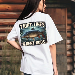 Tight Lines and Bent Rods Png | Carp Fishing Sublimation Design | Carp ...