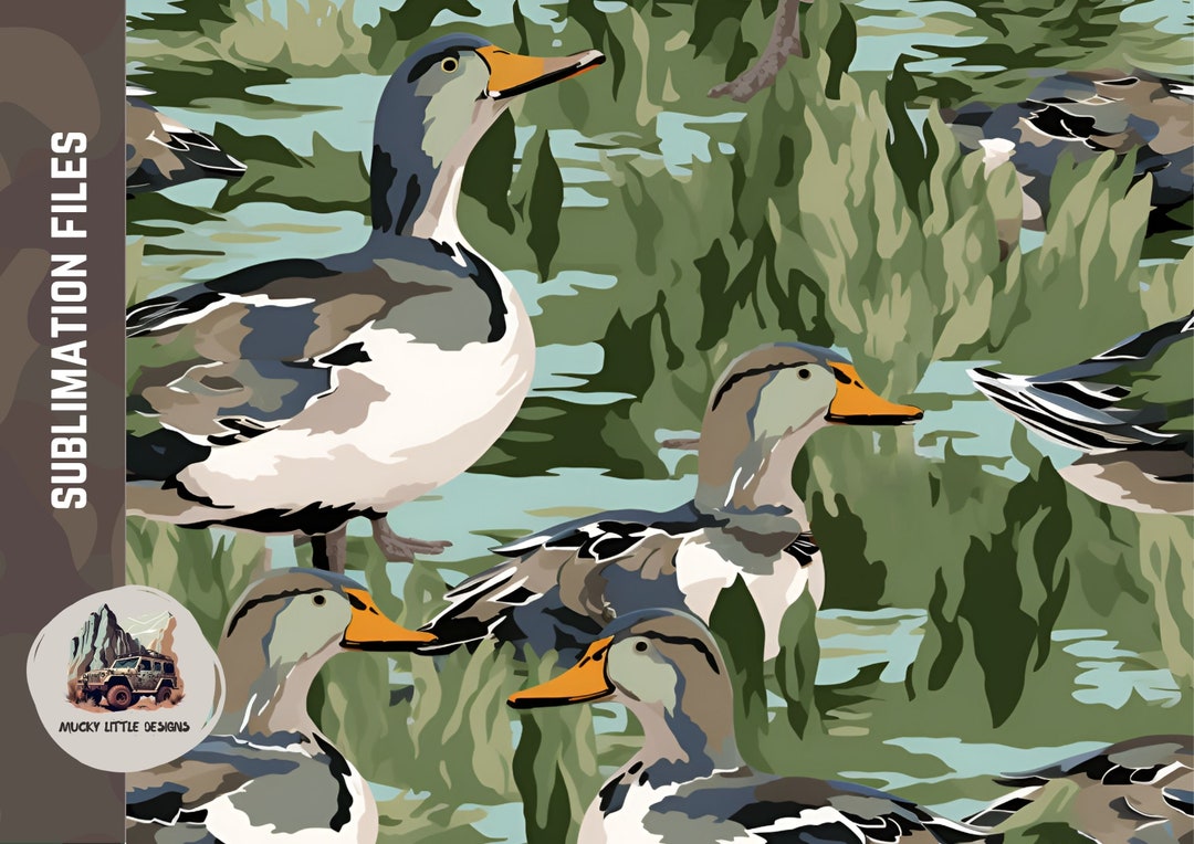 Vintage Duck Camo Sublimate Image Vintage Duck Camo Tumbler Wrap Duck ...