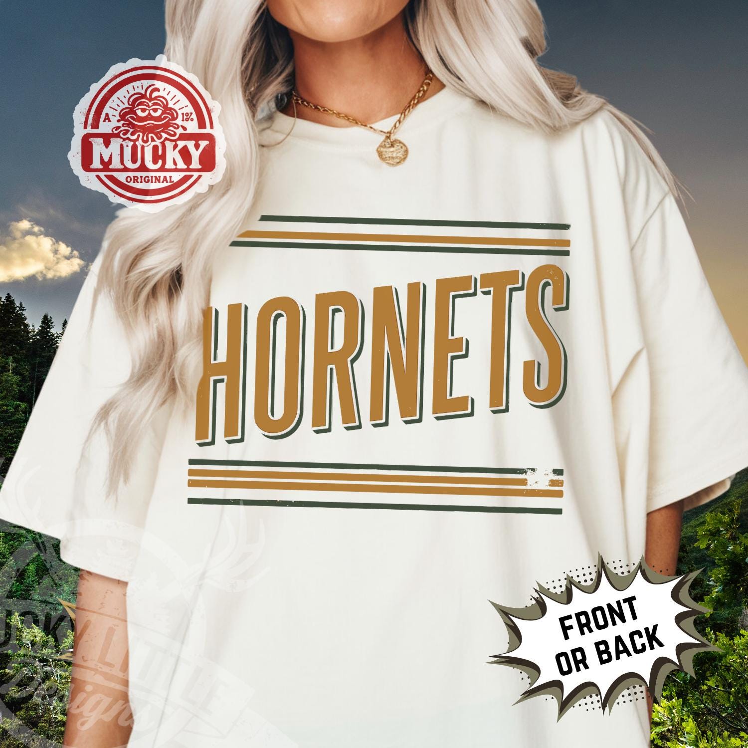 Retro Hornets Logo PNG: Vintage Mascot, T-shirt Sublimation (instant ...