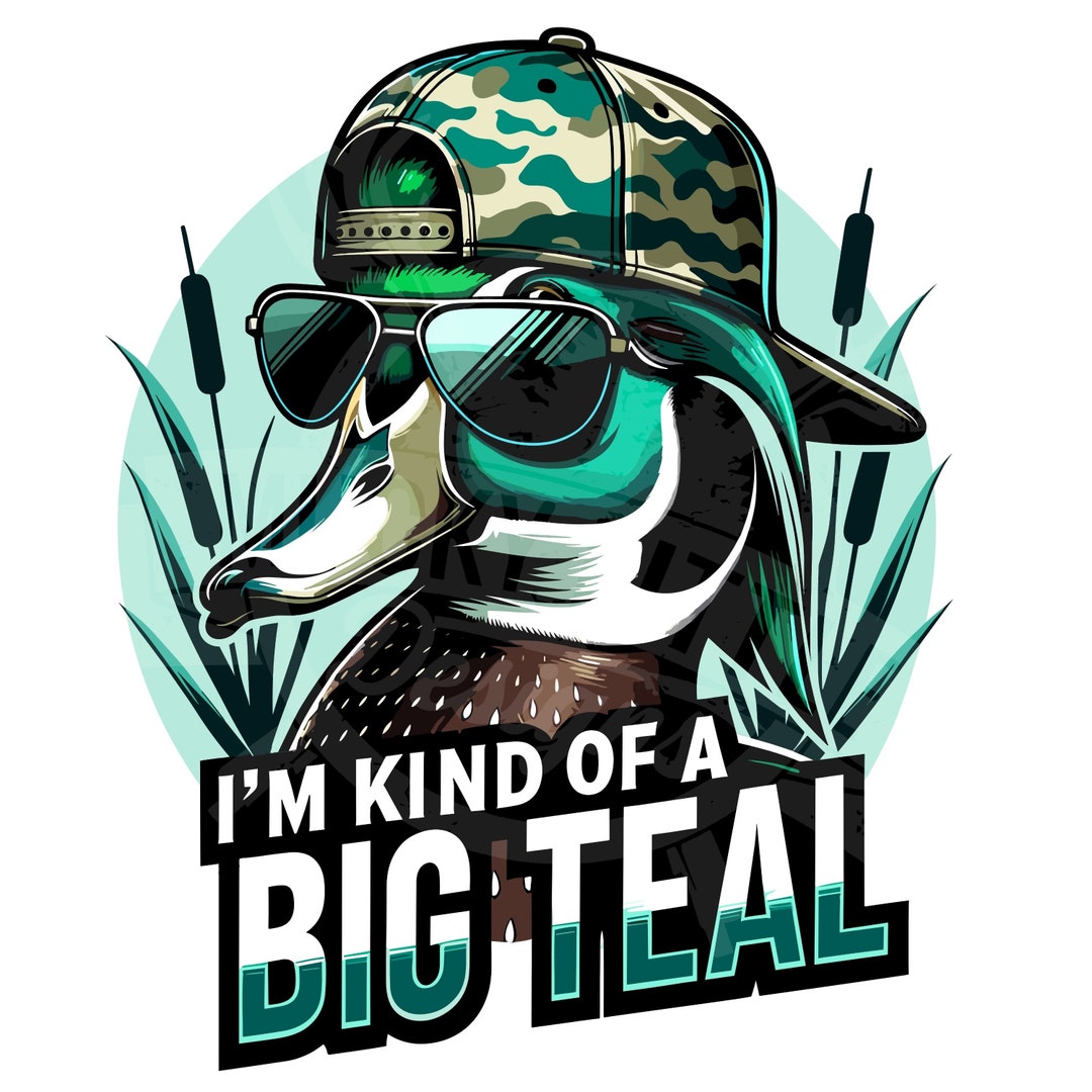 Green Wing Teal Png Duck Hunting Png Duck Hunting Sublimation Funny ...