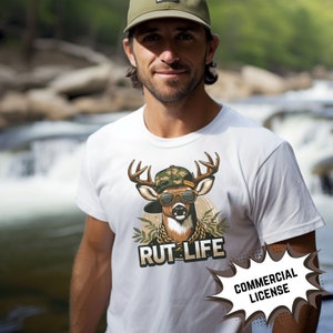 Deer Hunting Design | Rut Life Png Deer Hunting Sublimation Design ...