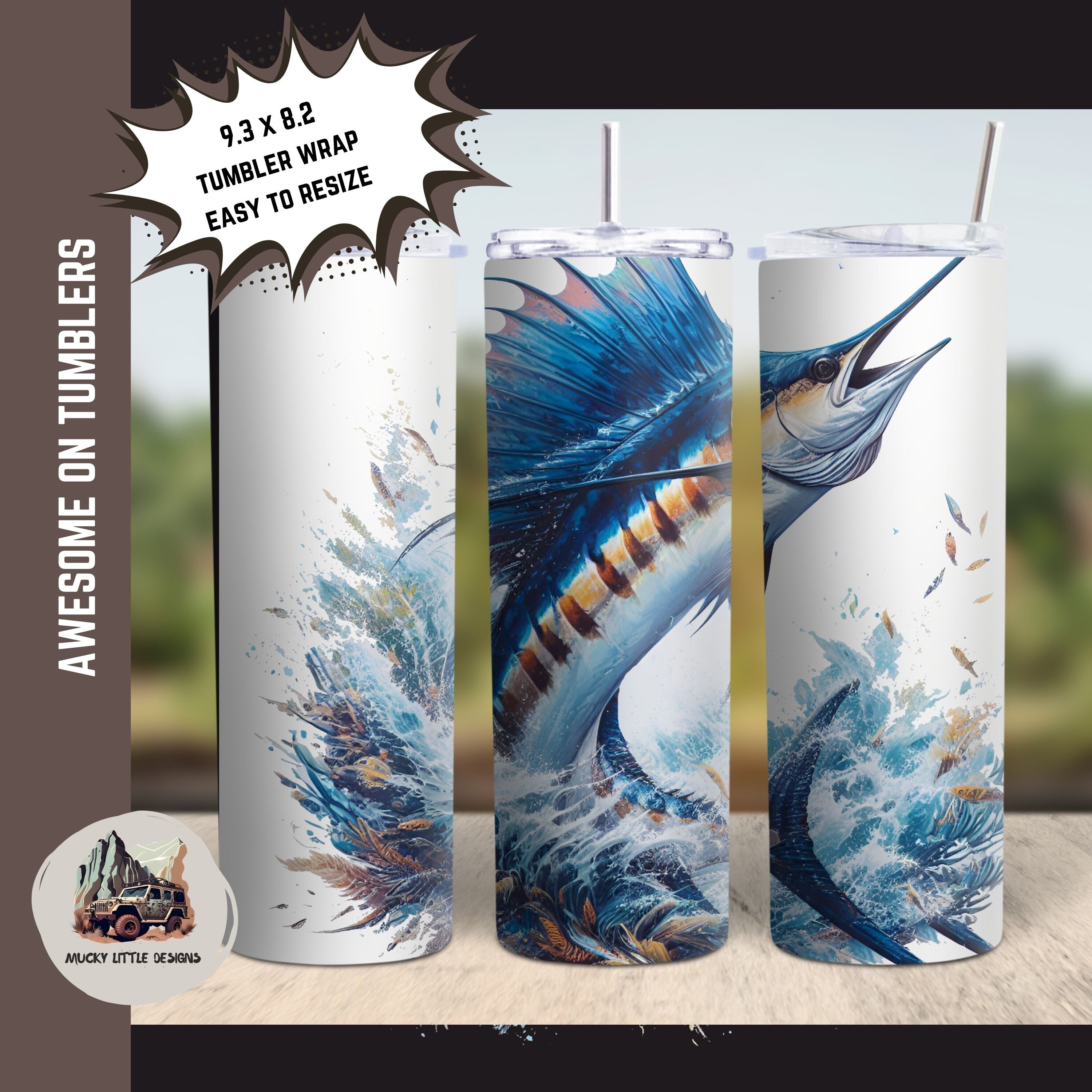 Sailfish Sublimation PNG: Sport Fishing Shirt Design (digital Download ...