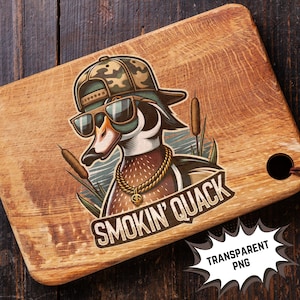 Smokin Quack PNG | Youth Hunting Png | Wood Duck Sublimation | Wood ...