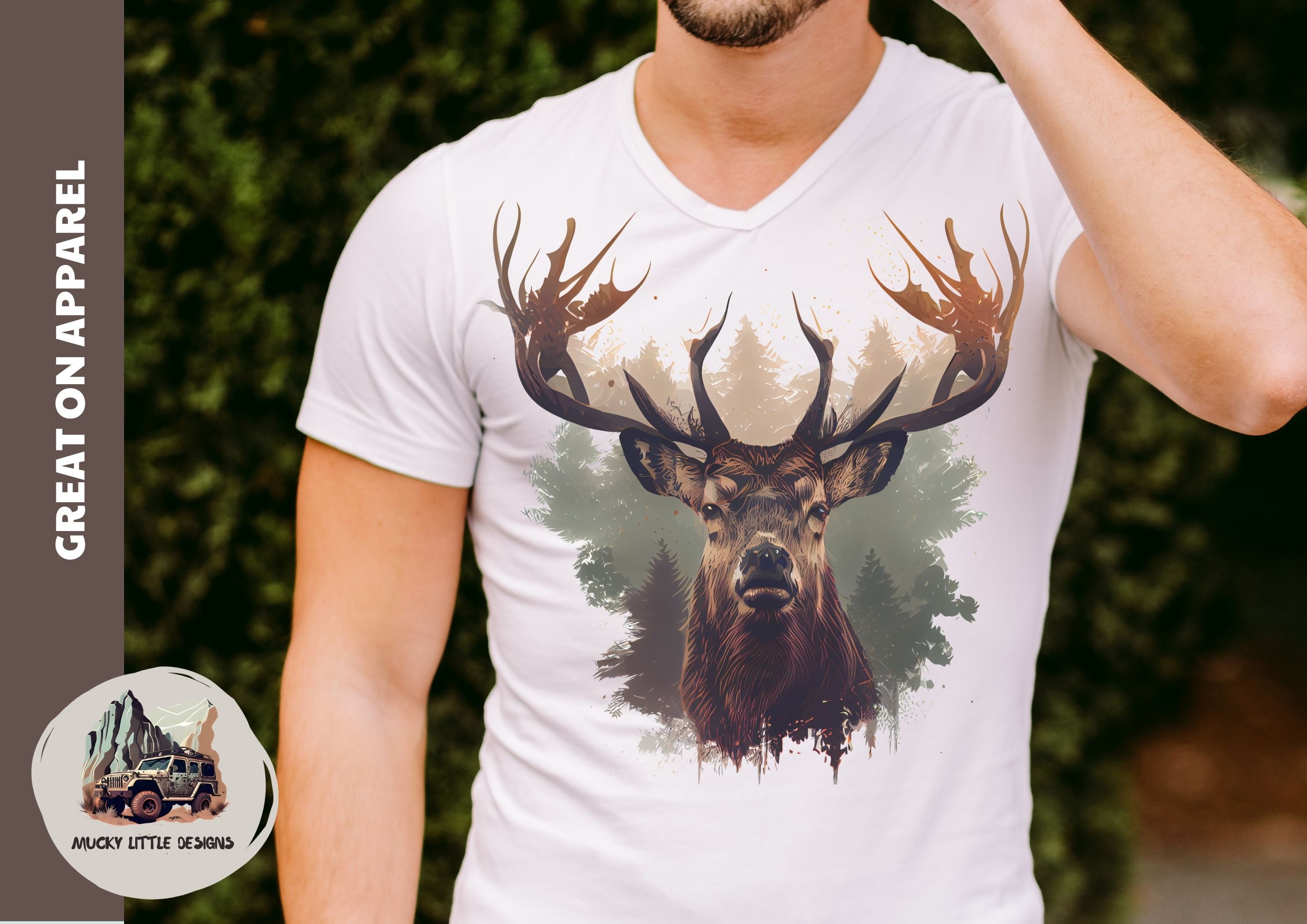 Elk Hunting Sublimation Design for Shirts for Men Stag Deer - Etsy