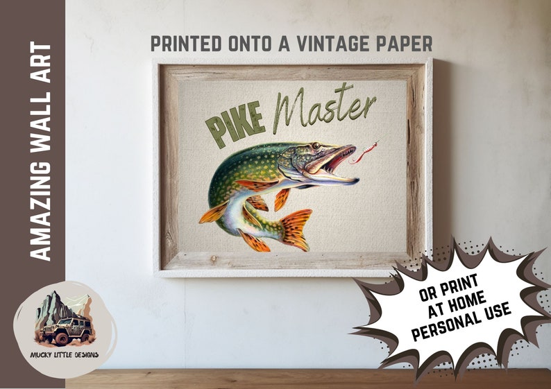 Pike Master Png Pike and Lure Png Pike Sublimation Design - Etsy UK