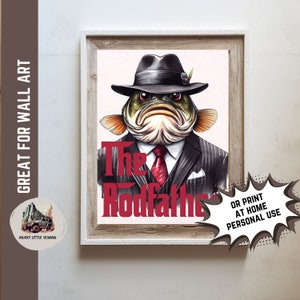 The Rod Father PNG | Funny Fishing Sublimation PNG | Bass Fishing Png ...