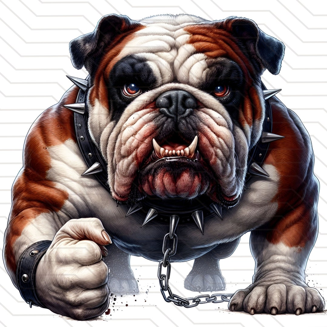 Watercolor Angry Bulldog Png | Bulldog School Logo Download | Bulldog ...