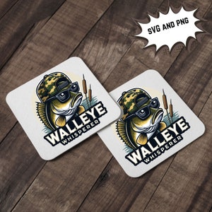 Walleye Fishing Png | Jumping Walleye Png | Funny Walleye Shirt Design ...