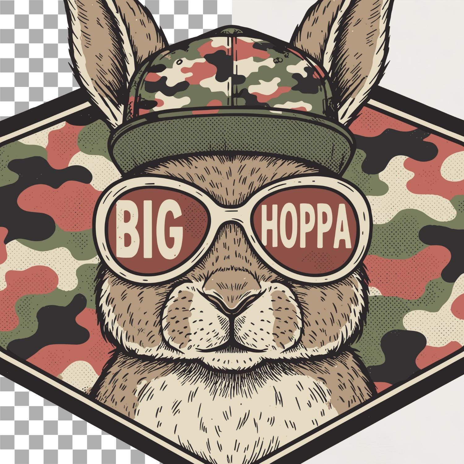 Big Hoppa PNG | Boys Easter Rabbit Sublimation Design File for T-shirts ...