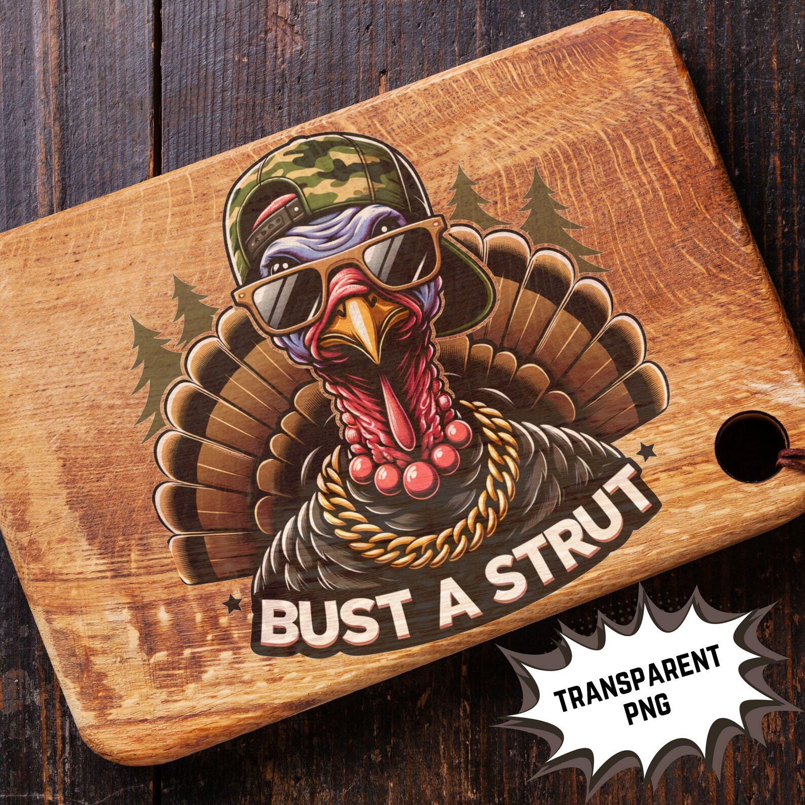 Bust a Strut Turkey Hunting PNG: Funny Shirt Design (digital Download ...