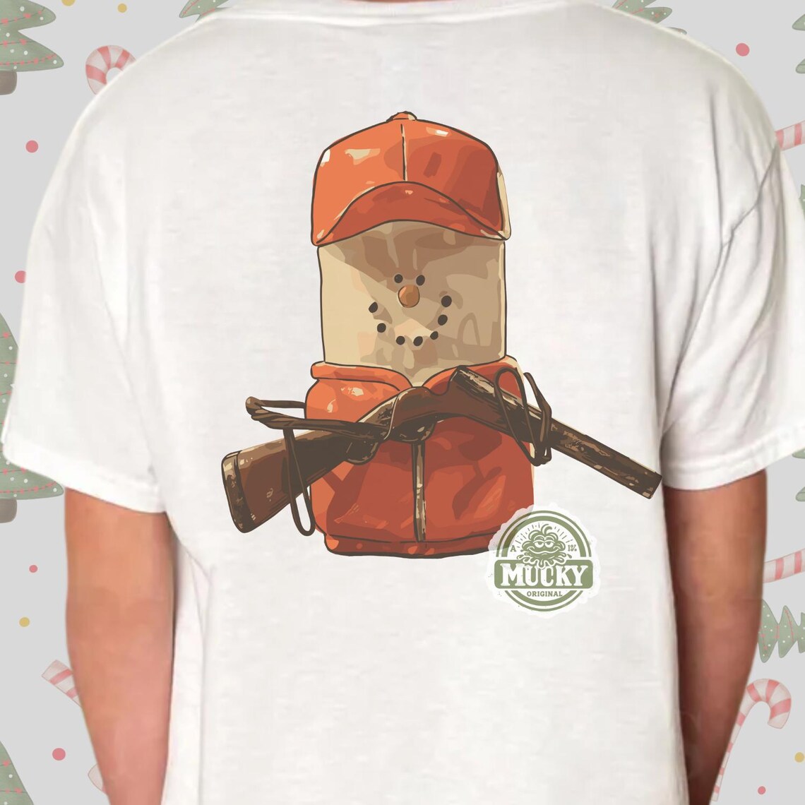 Snowman Hunter PNG: Boys Hunting Christmas Sublimation Design (digital ...
