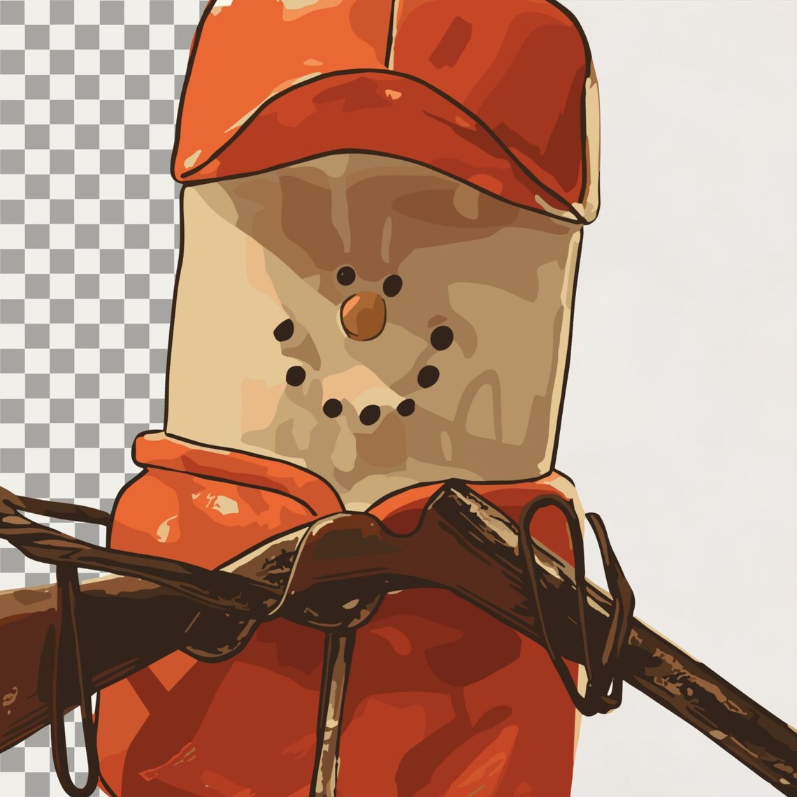 Snowman Hunter PNG: Boys Hunting Christmas Sublimation Design (digital ...