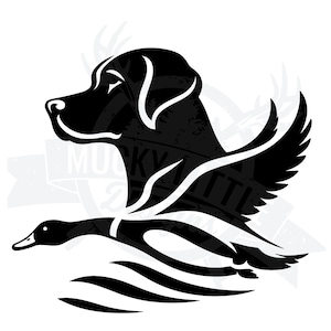 Duck Dog Svg | Duck Hunting Svg | Labrador Svg | Hunting Dog Svg | Duck ...