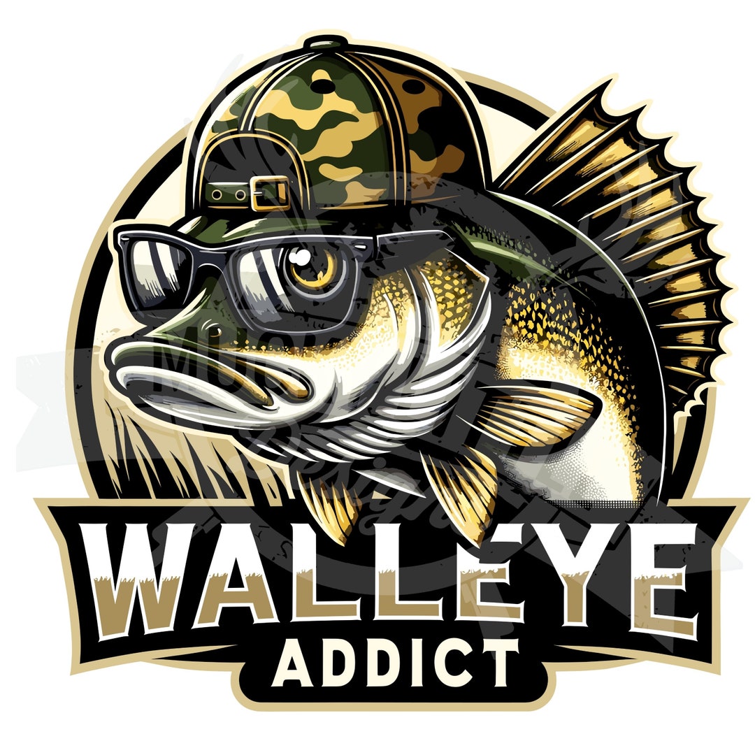 Funny Walleye Fishing Design: Fisherman PNG (digital Download) - Etsy