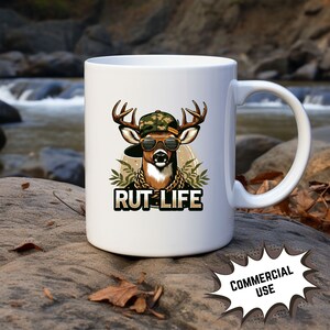 Deer Hunting Design | Rut Life Png Deer Hunting Sublimation Design ...