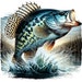 Crappie Fishing Jump PNG: Fisherman Tumbler Sublimation Design (digital ...