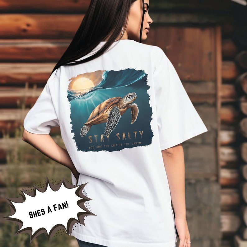Stay Salty Turtle PNG: Christian Beach Design (digital Download) - Etsy
