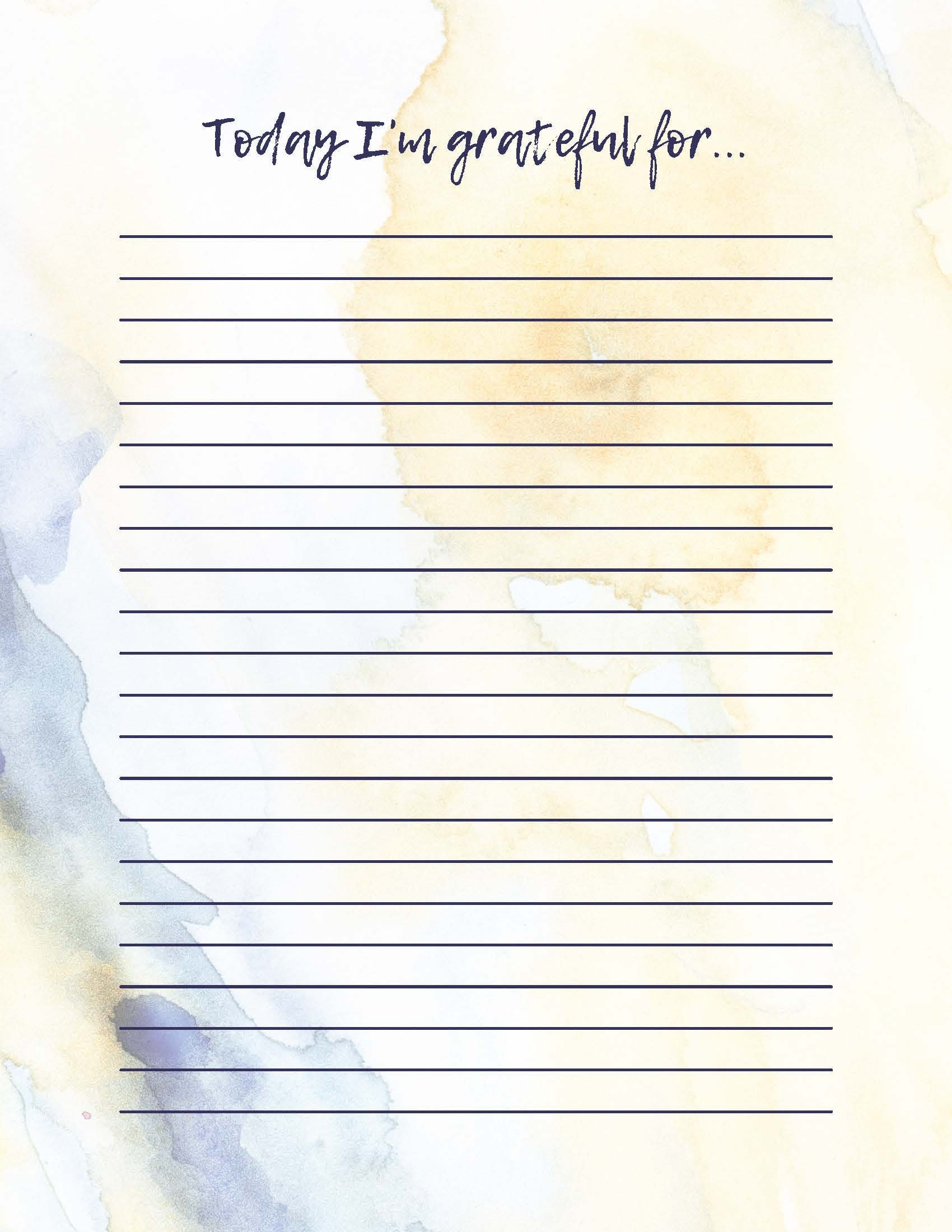 Printable PDF Gratitude Journal - Etsy