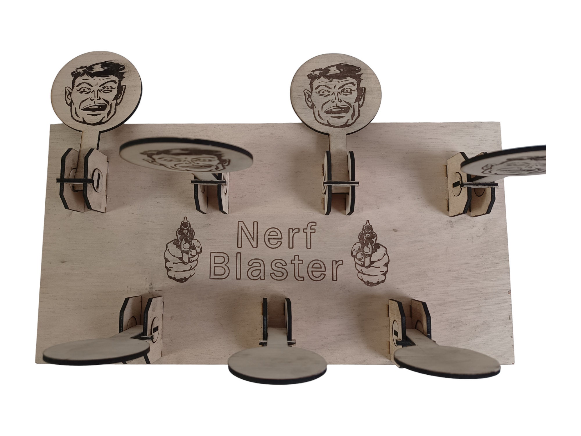 Laser Cut NERF Gun Target Board Digital Files (SVG, DXF, Lightburn) - Etsy