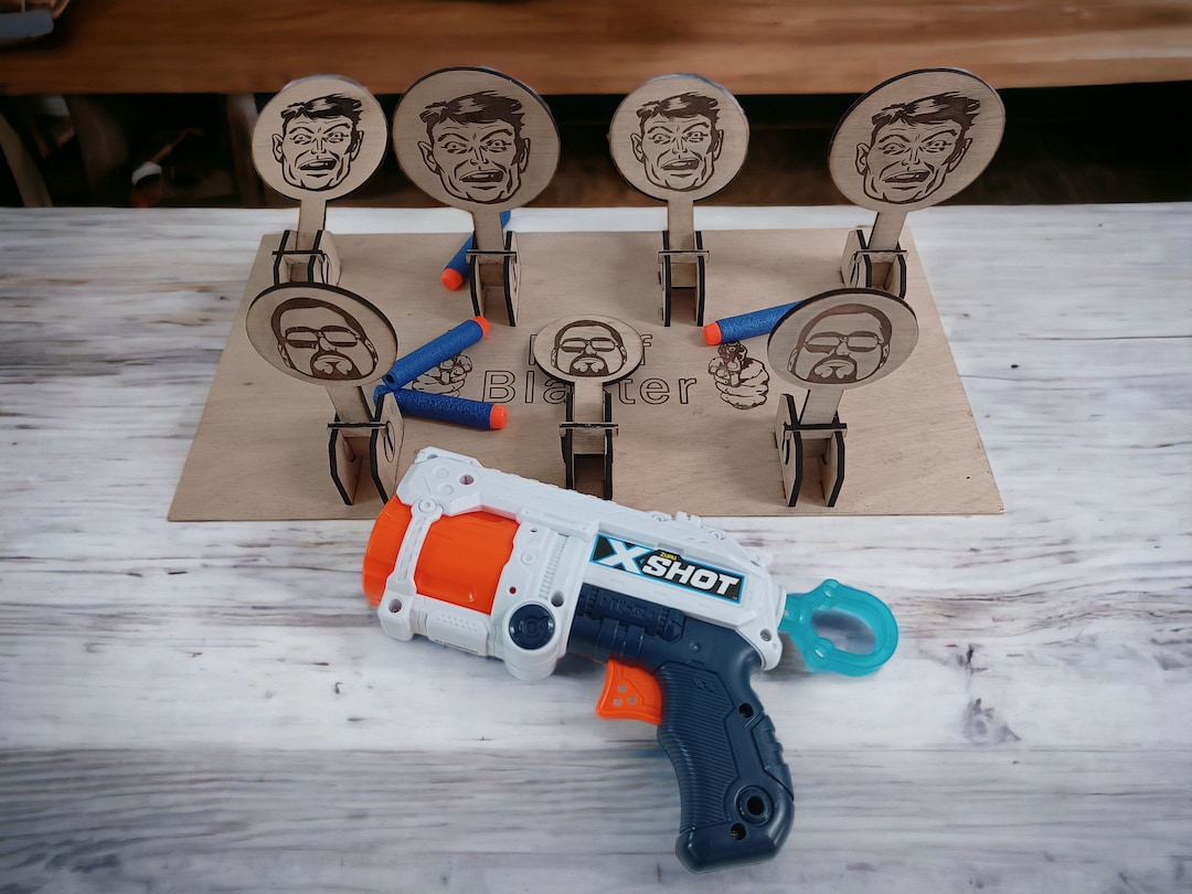 Laser Cut NERF Gun Target Board Digital Files (SVG, DXF, Lightburn) - Etsy