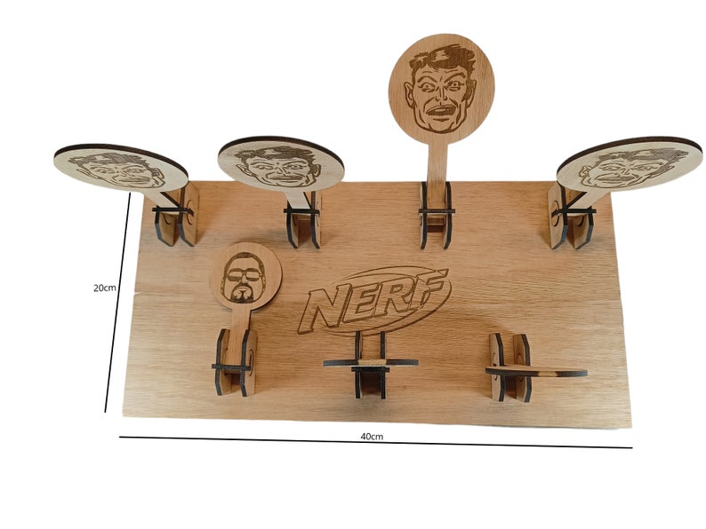Laser Cut NERF Gun Target Board Digital Files SVG DXF - Etsy