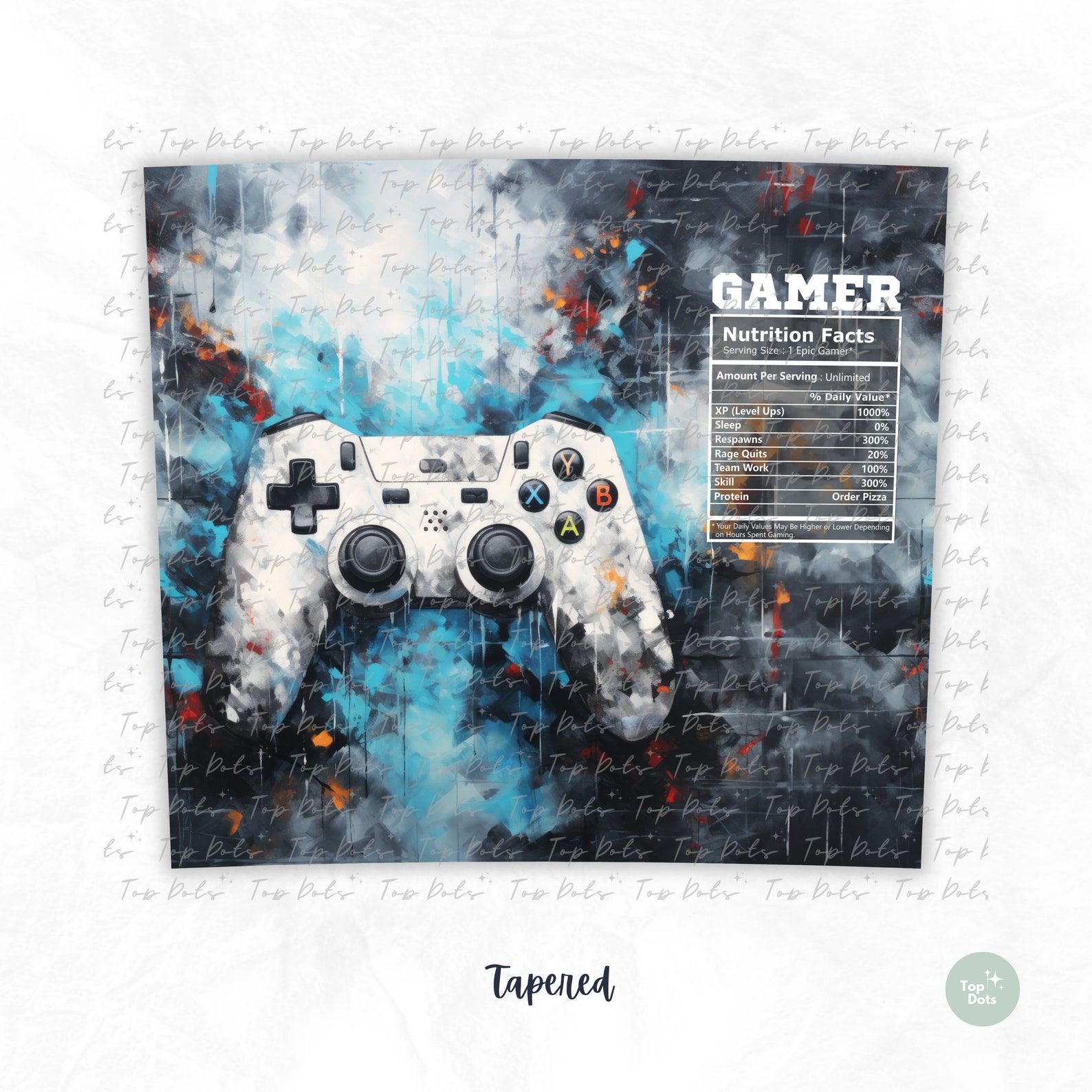 Gaming Tumbler Wrap, 20 Oz Gamer Controller Decal PNG for Sublimation ...