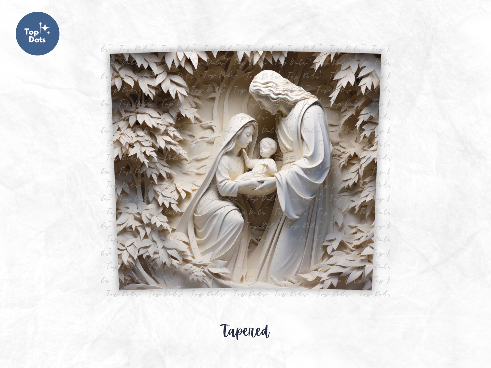 Nativity Scene Tumbler Wrap, 20 Oz 3D Christian Nativity Scene Marble ...
