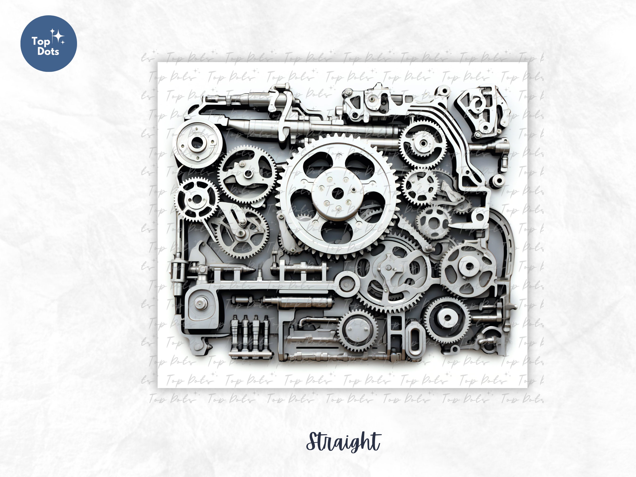 Mechanic Tumbler Wrap, 20 Oz Engine Seamless PNG, Straight & Tapered ...