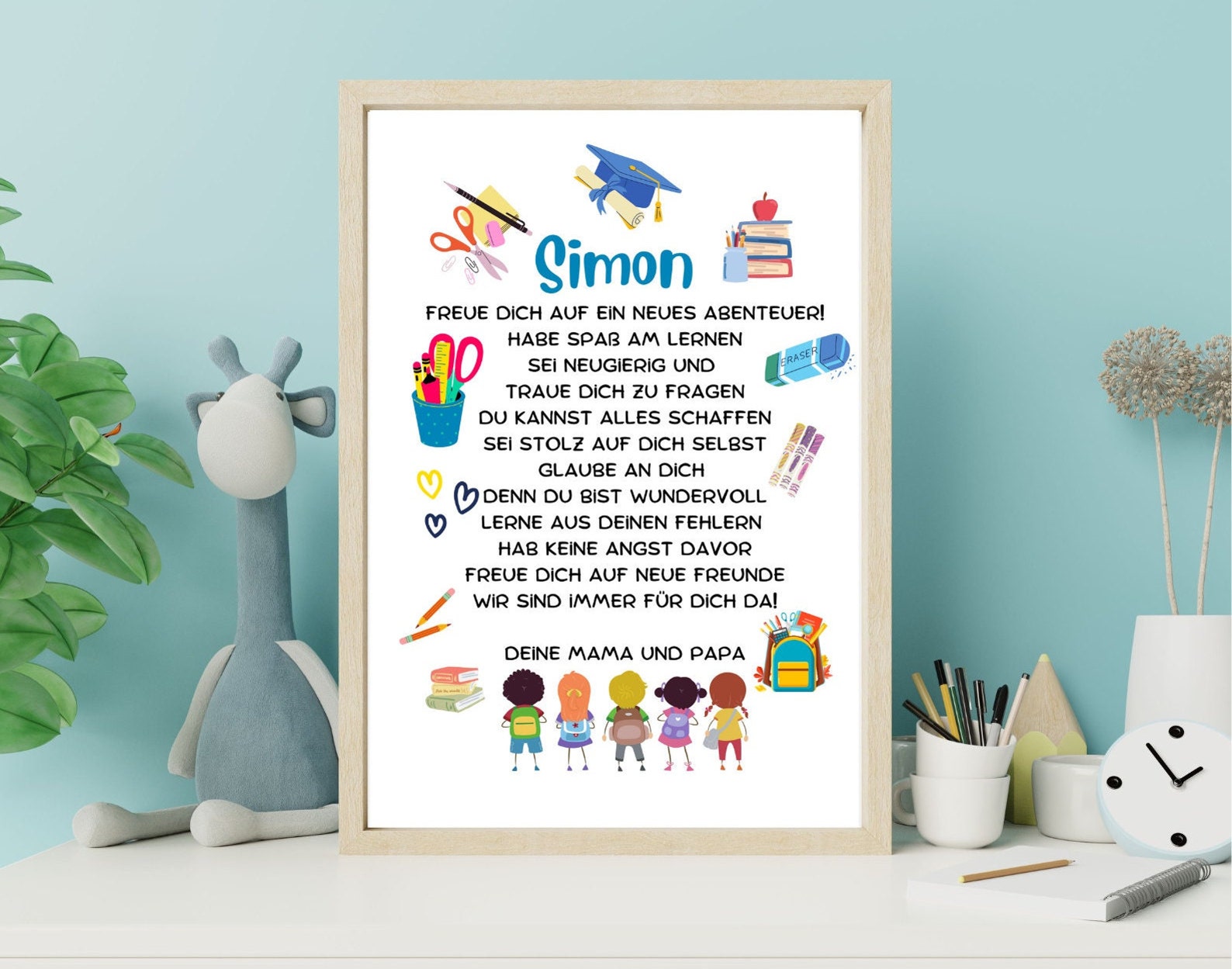 Personalized Back-to-school Gift | First Day of School | Schoolchild's ...