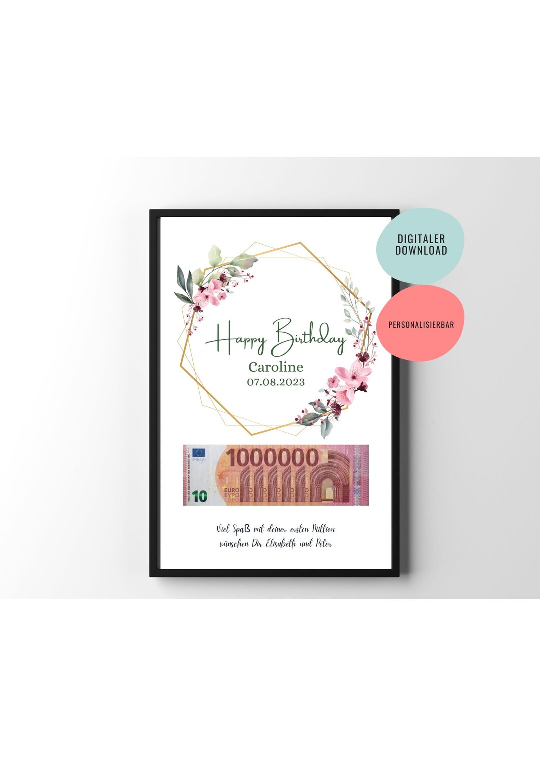 Gift of Money | Birthday Card Money | Printable Birthday Gift | Your ...