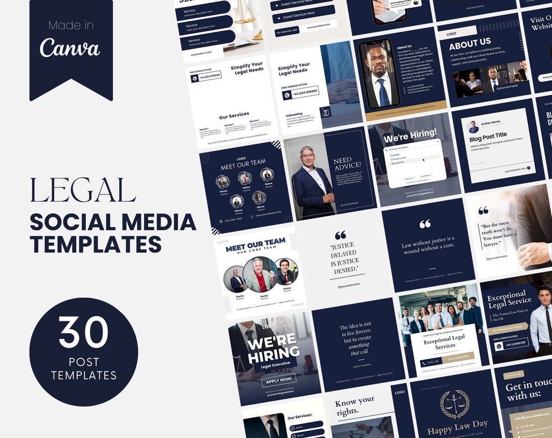 30 Canva Law Post Templates for Instagram, Facebook, Social Media ...
