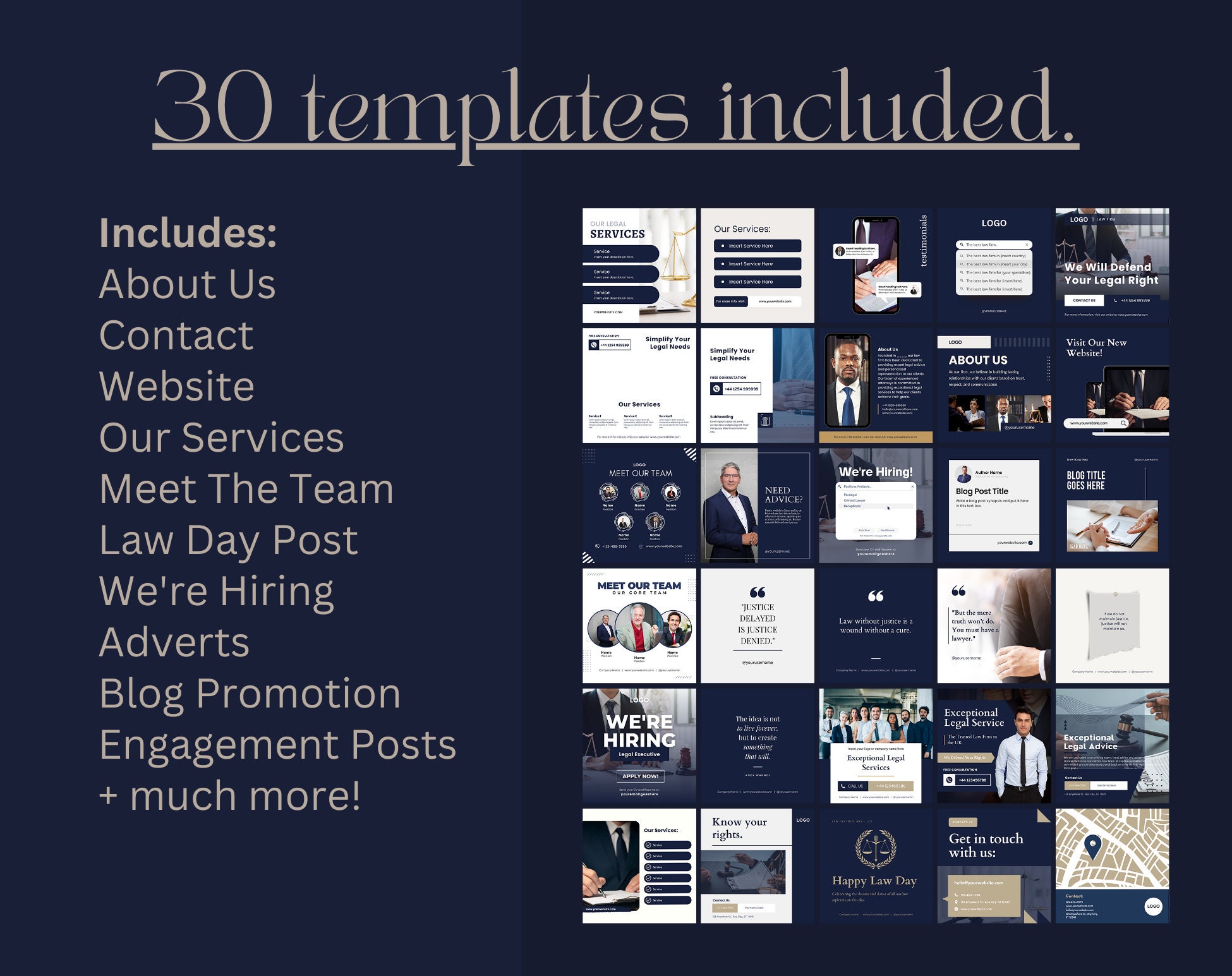 30 Canva Law Post Templates for Instagram, Facebook, Social Media ...