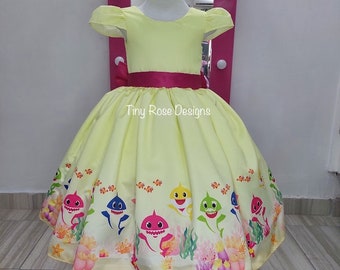 Baby Shark Dress for Girls Size 2T - Etsy