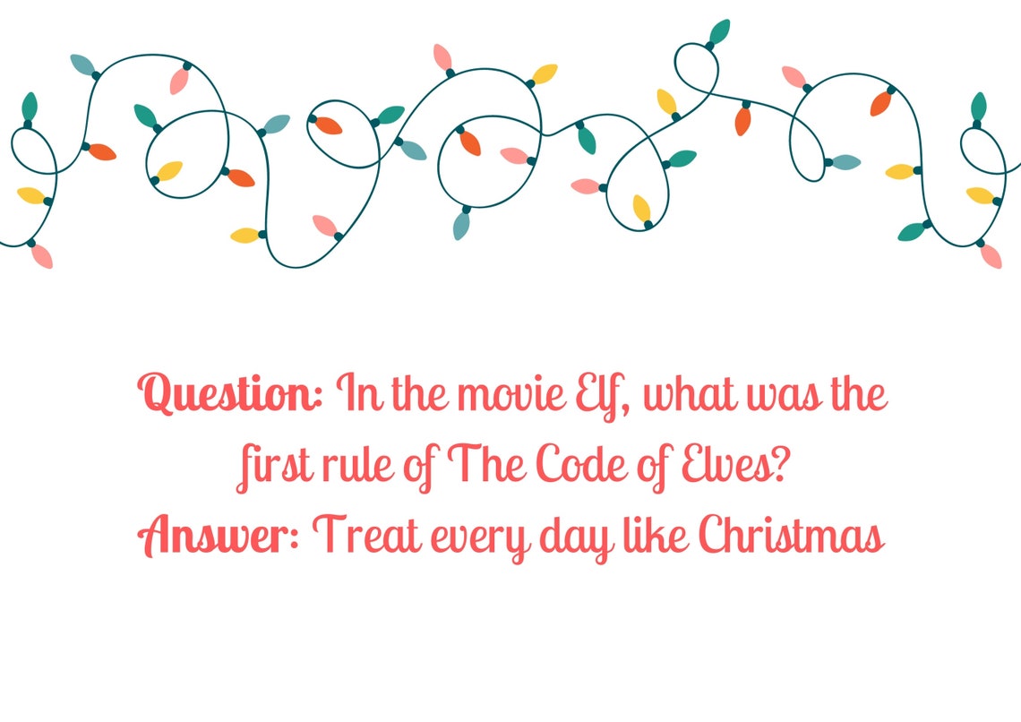 Christmas Trivia Instant Download Editable Family Fun Game Festive Quiz ...