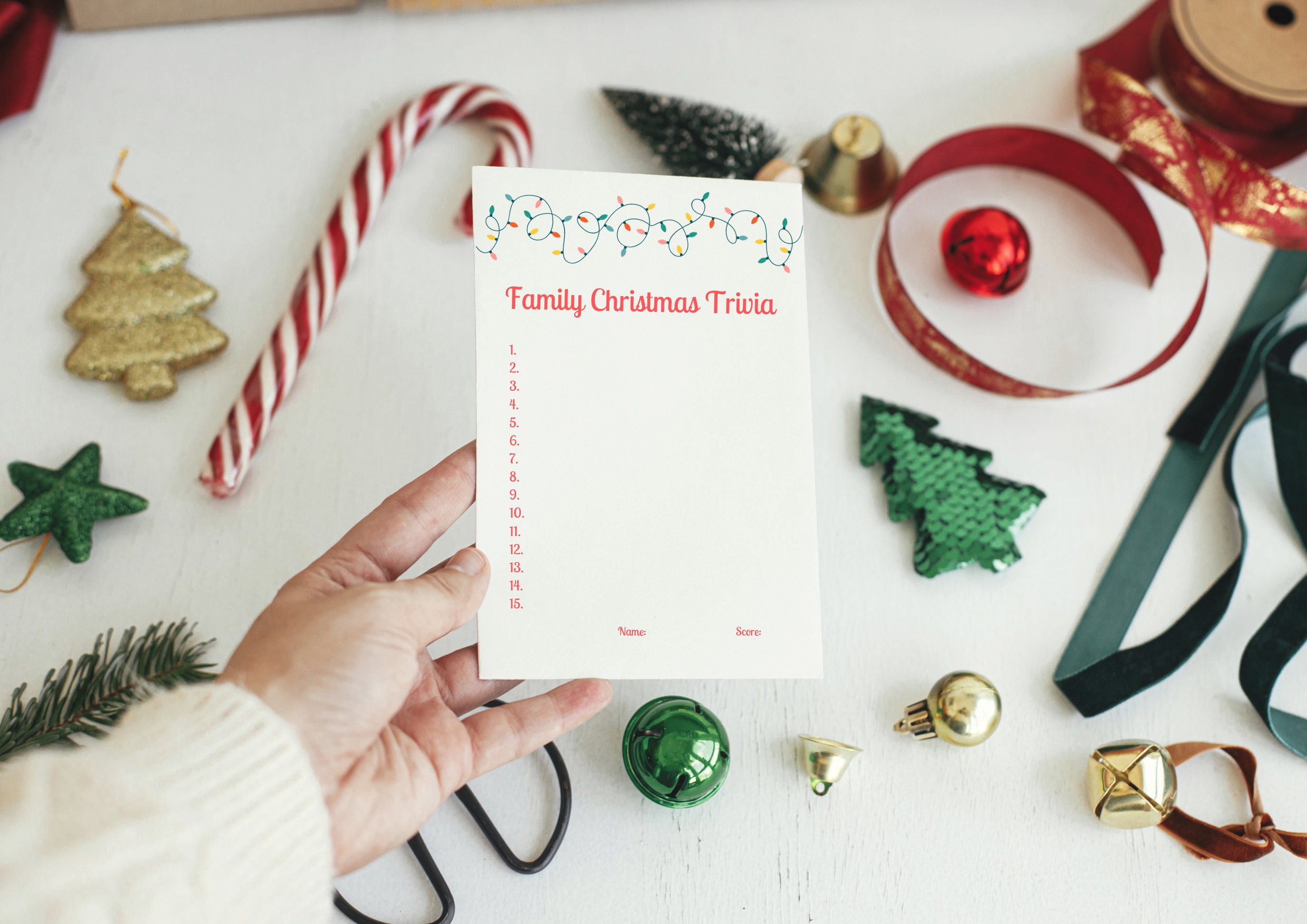 Christmas Trivia Instant Download Editable Family Fun Game Festive Quiz ...