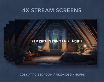 Stream Starting Soon Screen / Twitch Stream Overlay / Vtuber - Etsy