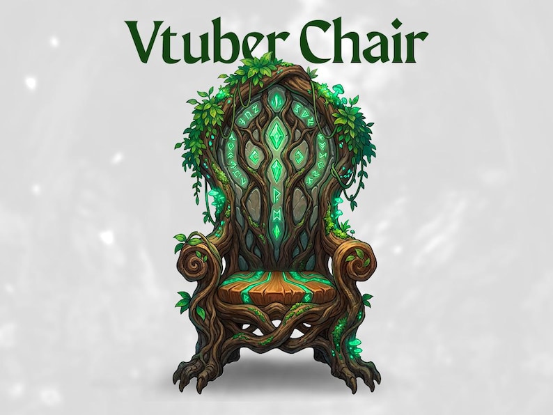 Vtuber Fairy 4x Throne Bundle | Magical Forest Chair Asset ...
