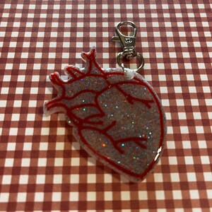 Human Heart Custom Resin Keychain - Etsy