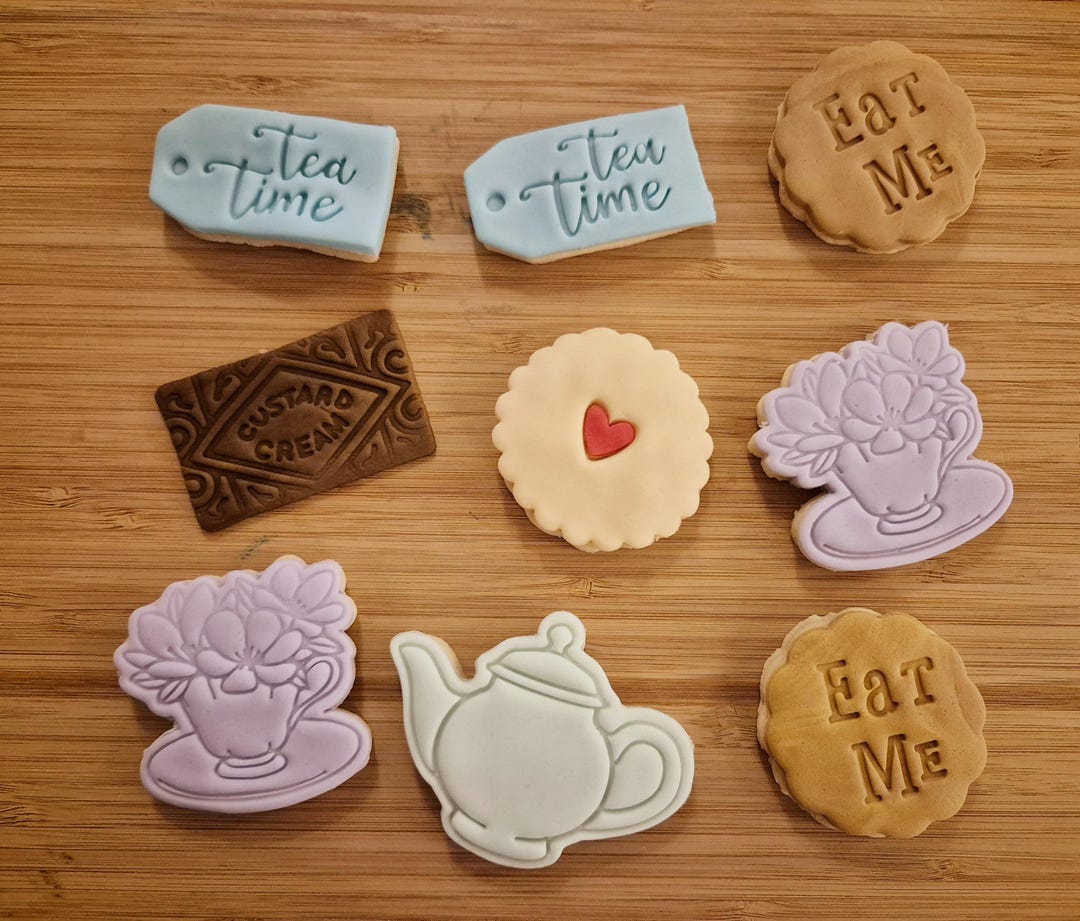 Tea Party Cookies | Tea Time Cookies - Etsy