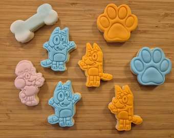 Personalized Bluey Cookies- Pastel Decorated Sugar Cookies - Etsy